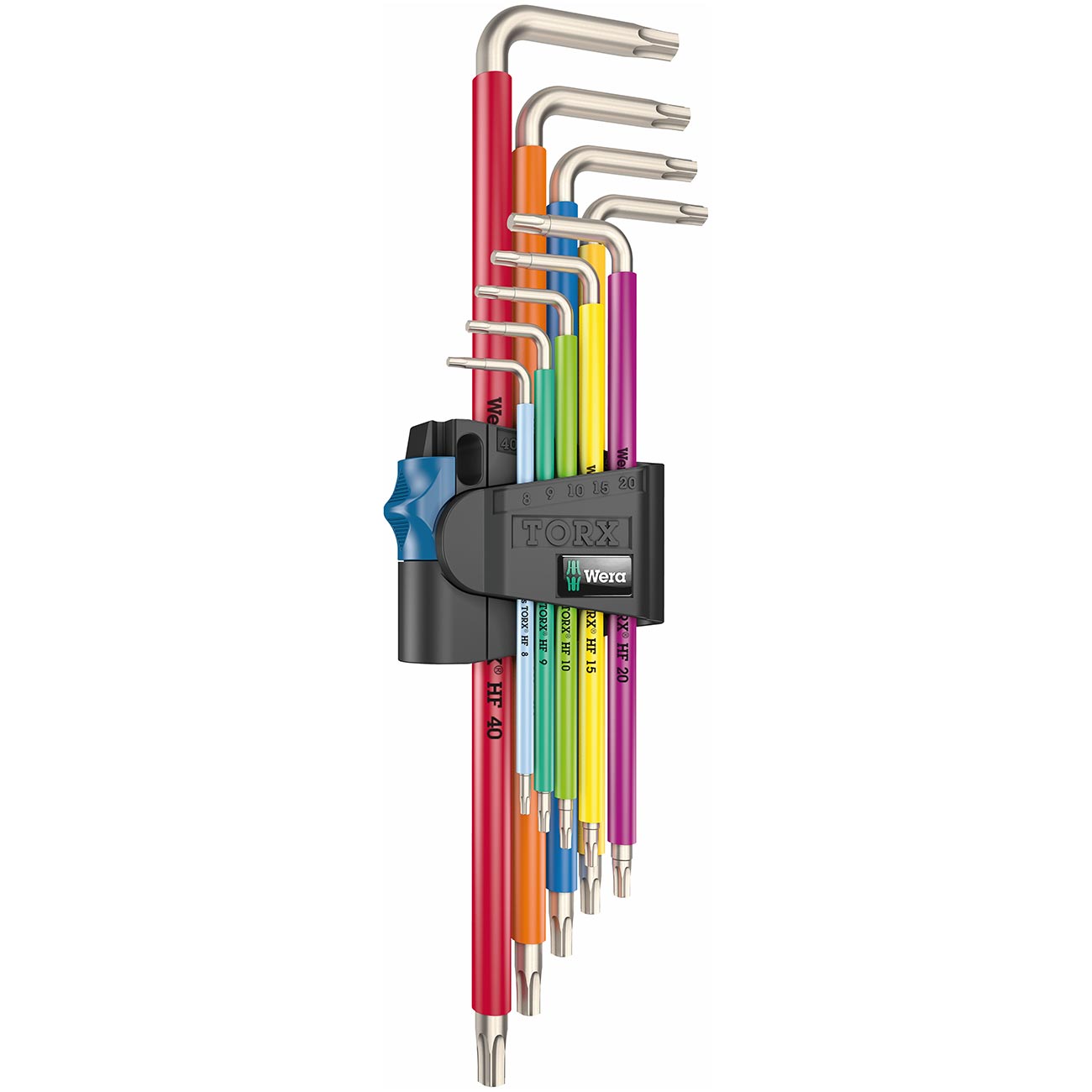 Wera Multicolor TORX L-Key Wrench Set with Holding Function (9-Piece ...