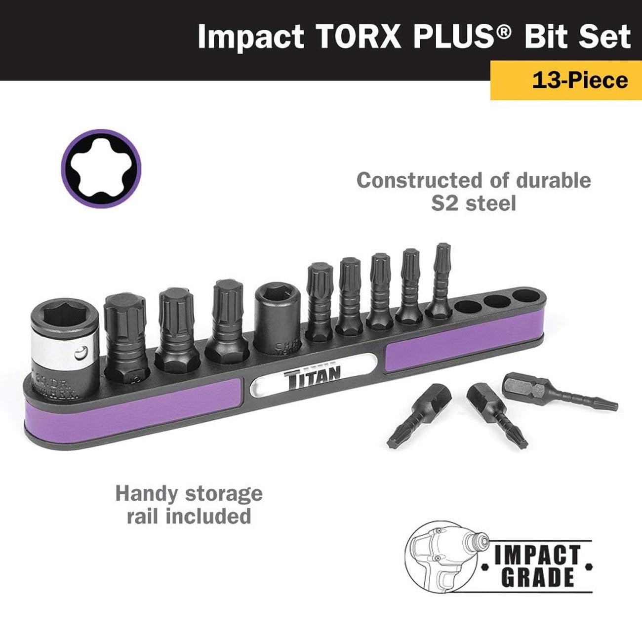 Titan Impact Torx Plus Bit Set (13-Piece) – The Wholesale House