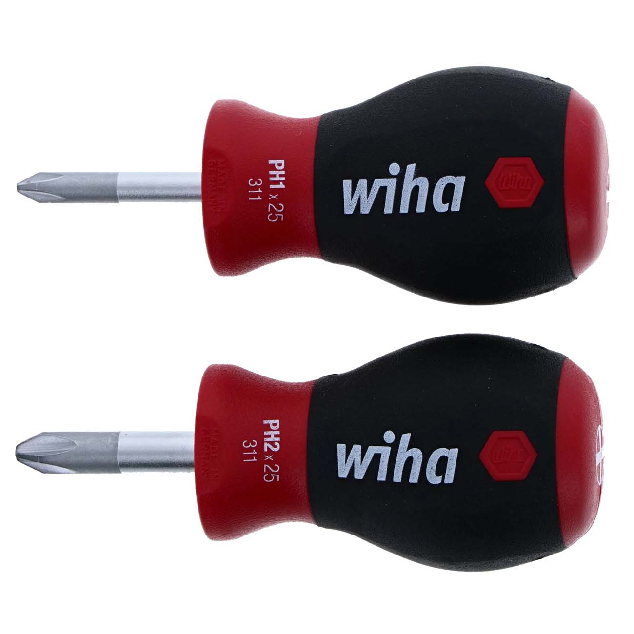 Wiha SoftFinish Stubby Phillips Screwdriver Set (2 Piece Set) – The ...
