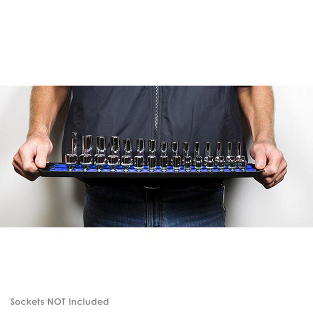 Ernst 2-Rail Twist Lock Socket Boss 13″, Holds 28 Sockets for 3/8 ...