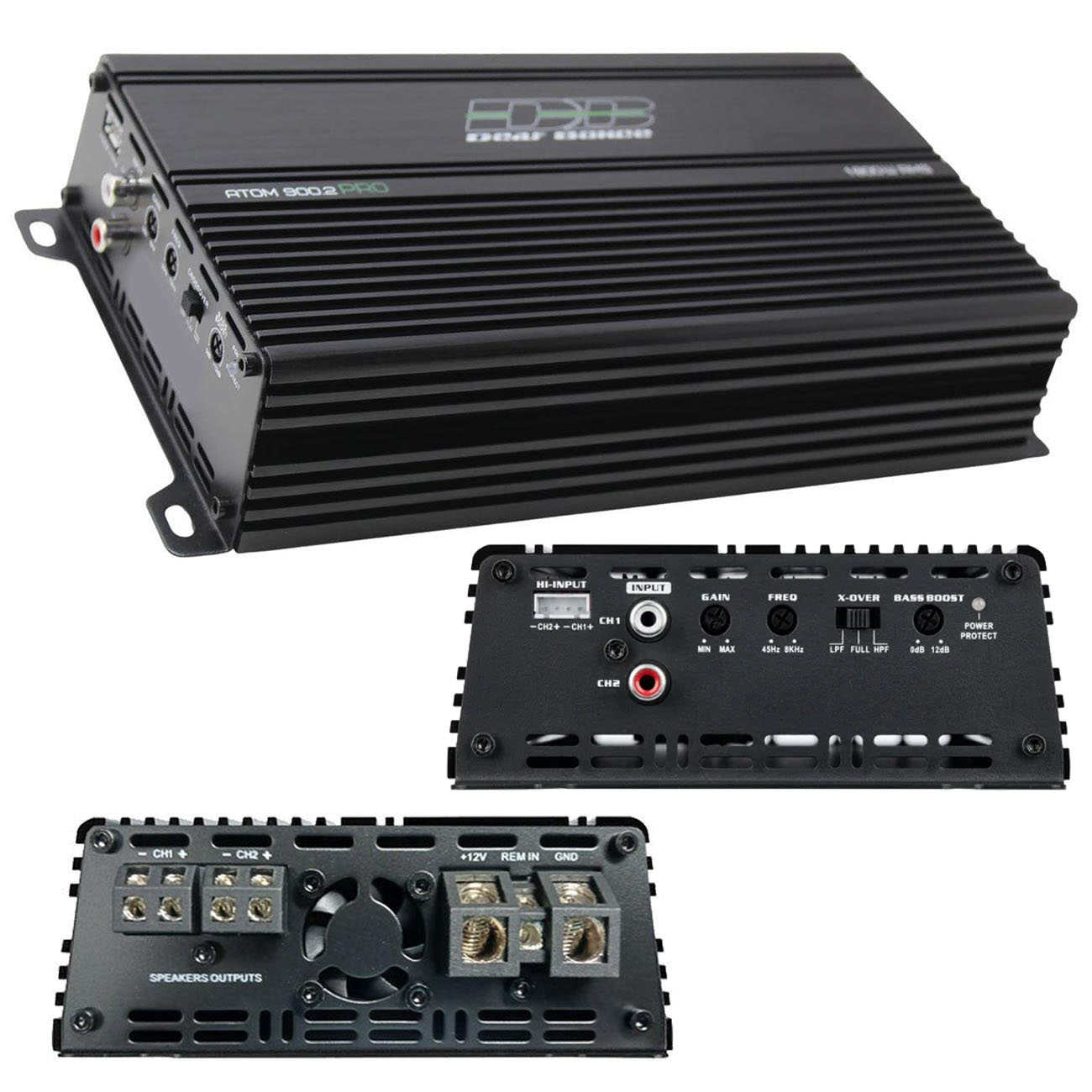 Deaf Bonce 2 Channel Amplifier, 900 Watts – The Wholesale House