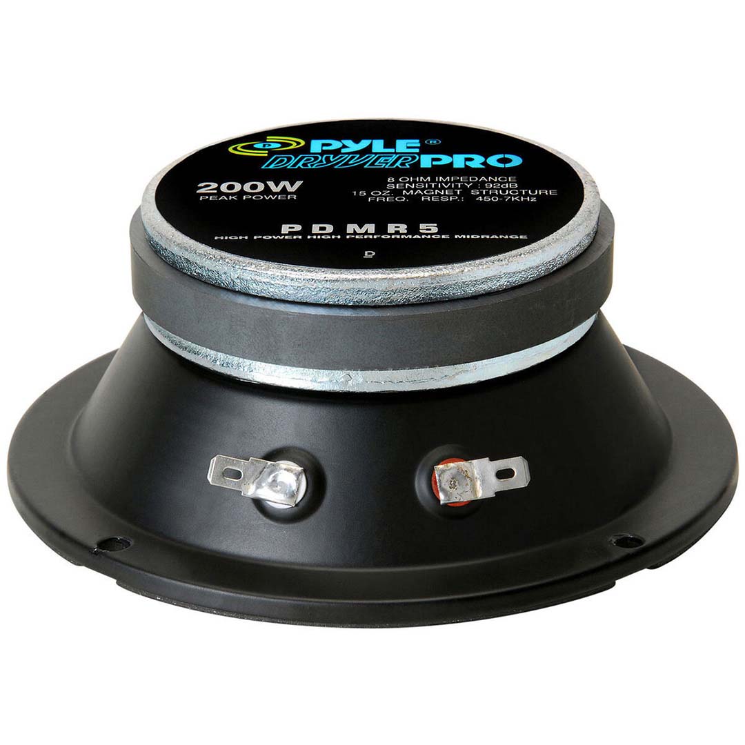 Pyle 5″ Midrange Driver, 200 Watts Max, 8 Ohm – The Wholesale House