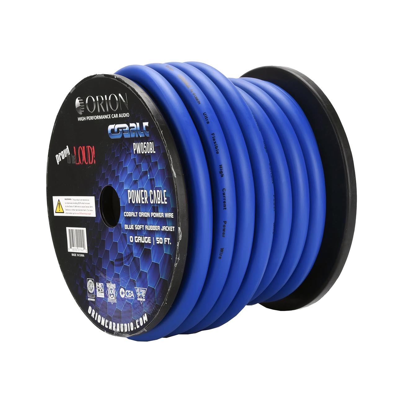 Orion Cobalt 0 Gauge CCA Wire – Blue Jacket (50ft Roll) – The Wholesale ...